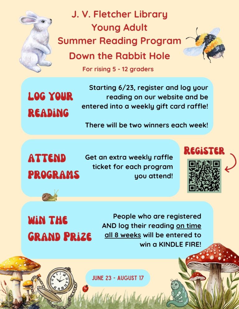 YA Programs - J.V. Fletcher Library